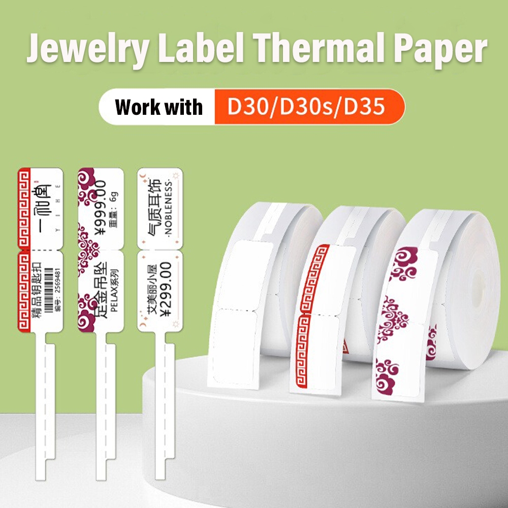 Phomemo Jewelry Label Thermal Paper Sticker For D30/D30S/Q30/Q30S/Q31 ...