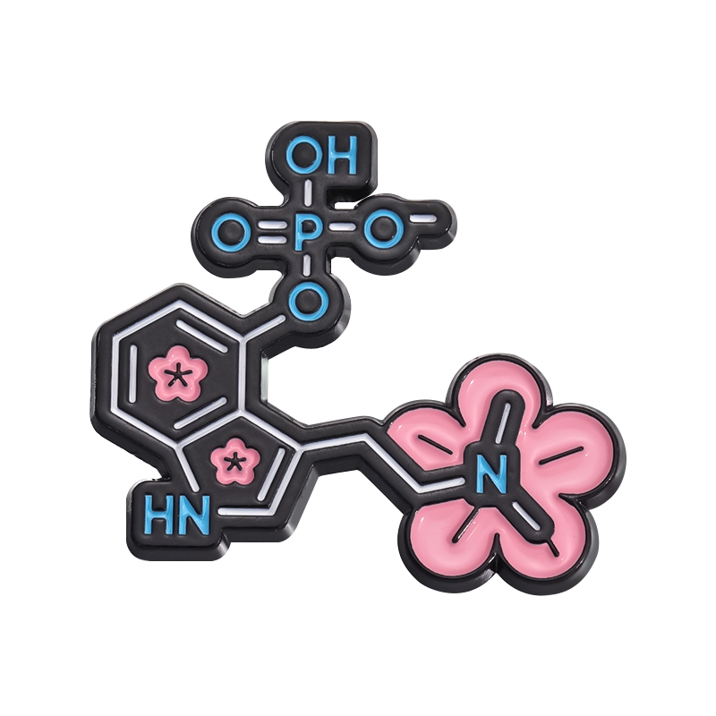 100 Styles Academic Chemistry Enamel Pins Chemical Test Tube Molecule ...