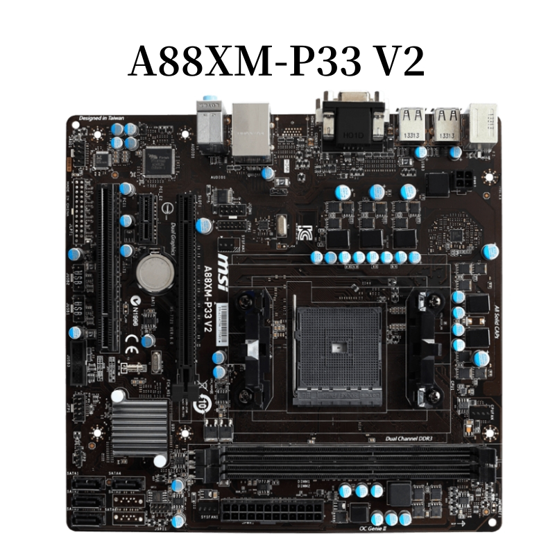 Used MSI A68HM-E33 V2 A55M-E33 A88XM-E35 A58 68HM-P33 V2 Motherboards, FM2 FM2+ Desktop ...