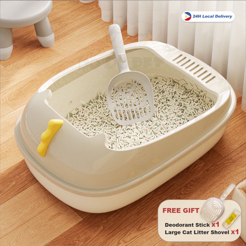 Dinosaur Semi-Closed Litter Box Cat Toilet Extra Large Removable and ...