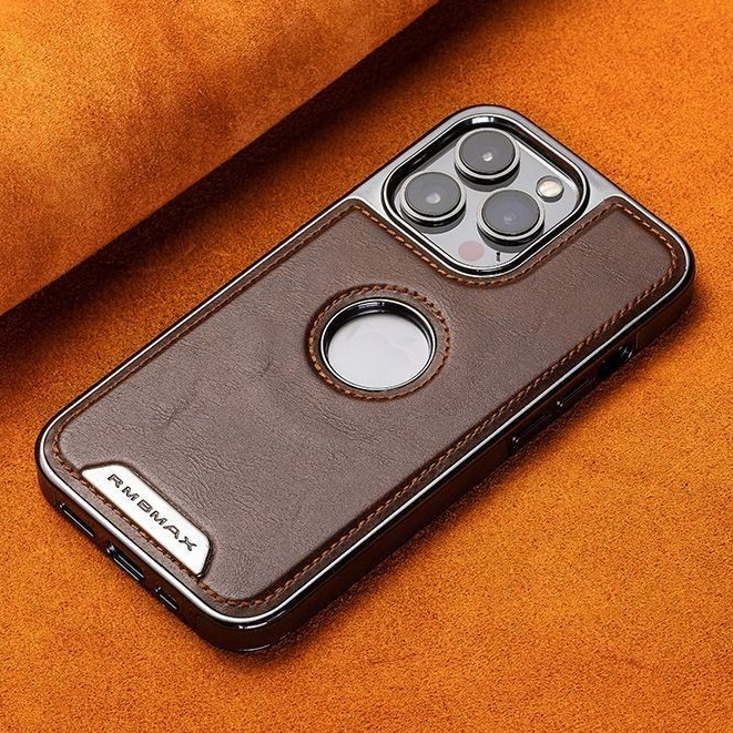 LIGHT LUXURY Men's phone case for iPhone 15 ProMax high-end leather ...