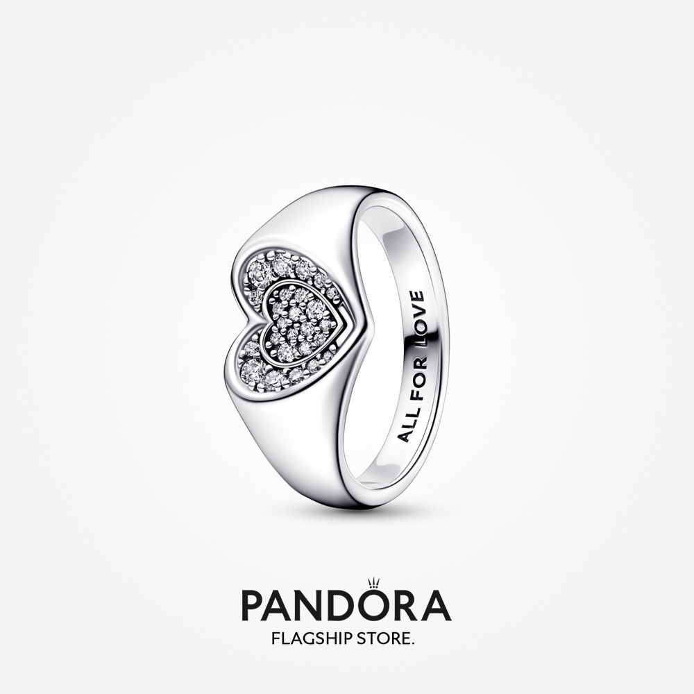 Authentic Original S925 Sterling Silver Pandora Radiant Heart Pavé ...