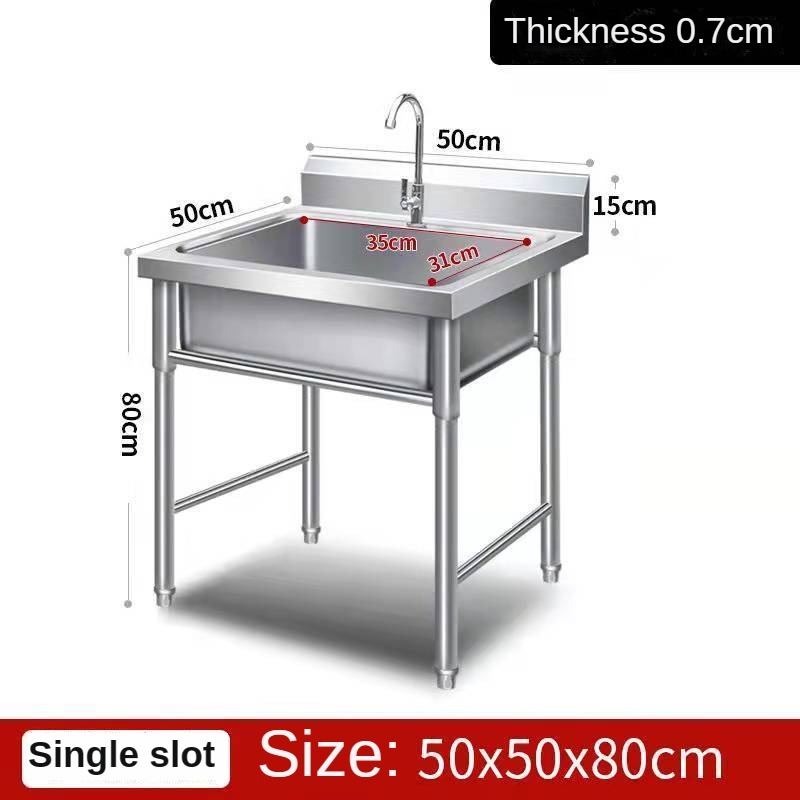 Lababo Stainless Complete Set Double/Single Tank Washbasin Stainless ...