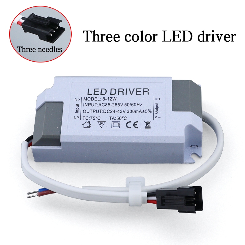 Three Colors LED Driver 18-24W 12-18W 8-12W 4-7W 3-5W (3 pin ...