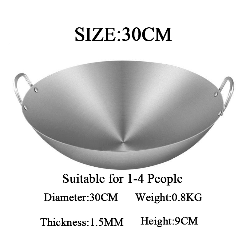 Seemann stainless wok pan with cover non stick frying pan with cover ...