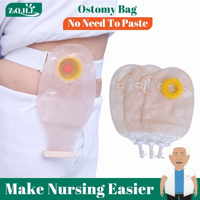 3pcs Colostomy Bags Ostomy Supplies Two Piece Drainable Pouches