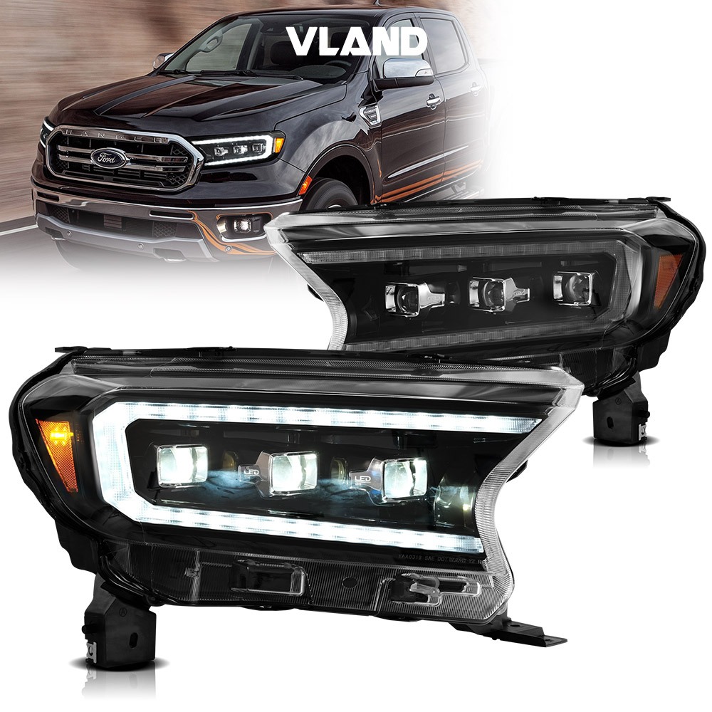 2016-2021 Ford Ranger T6 XL XLT MK2 PX2 Raptor Everest VLAND Projector ...