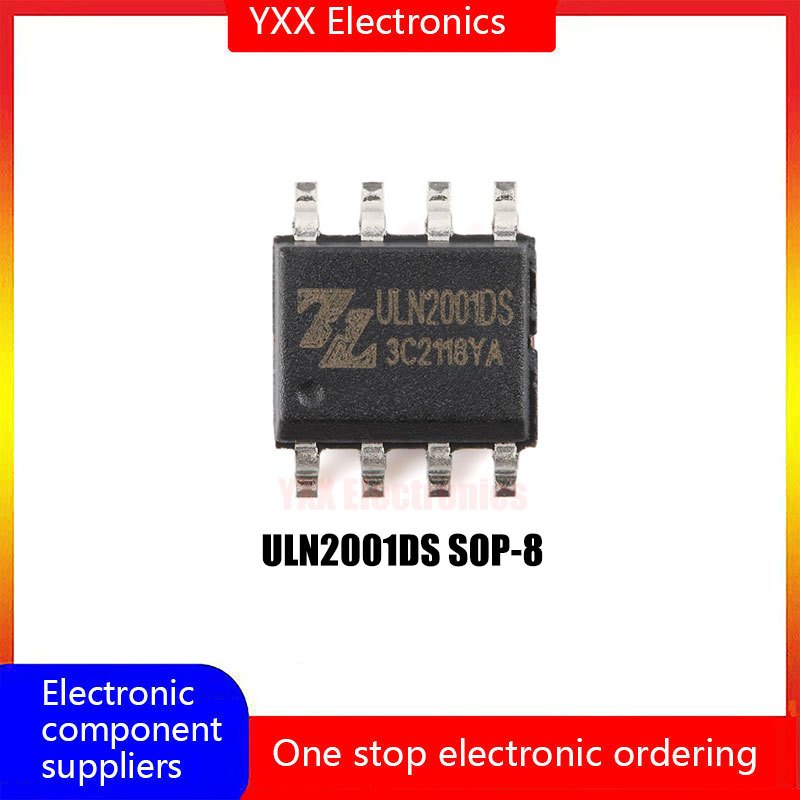 Original genuine ULN2001DS SOP-8 new three channel relay driver circuit ...