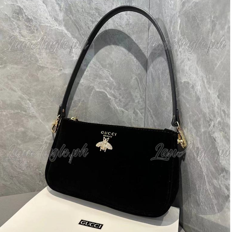 Vip Bee Premium Flannel Dinner Bag Pearl Chain Transformation Bag Pearl ...