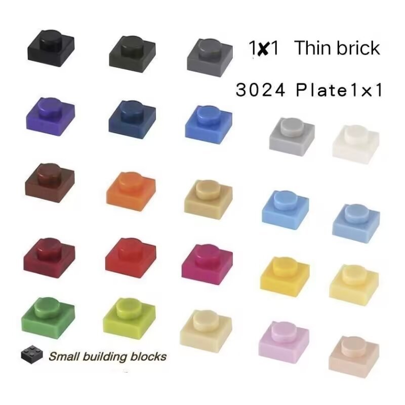 Diy Small Particle Building Blocks Compatible with Lego 3024 Basic ...