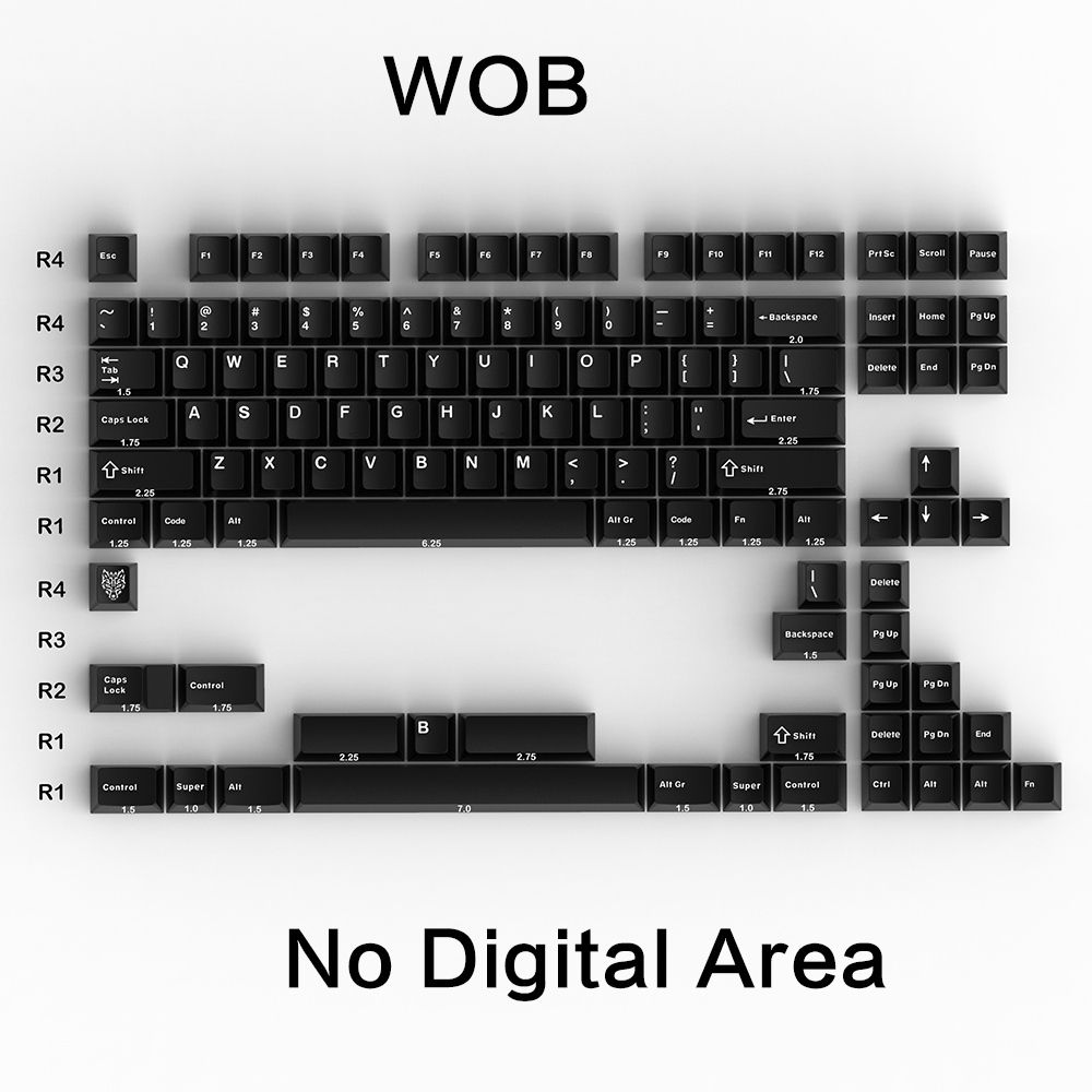 Pyga wine red keycaps cherry profile No pad area Doubleshot ABS ...