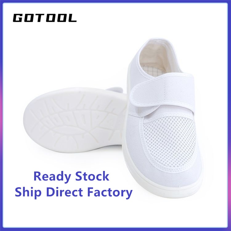 【GOTOOL】PVC ESD Anti-static Mesh Shoes Electronics Factory Dust-Free ...