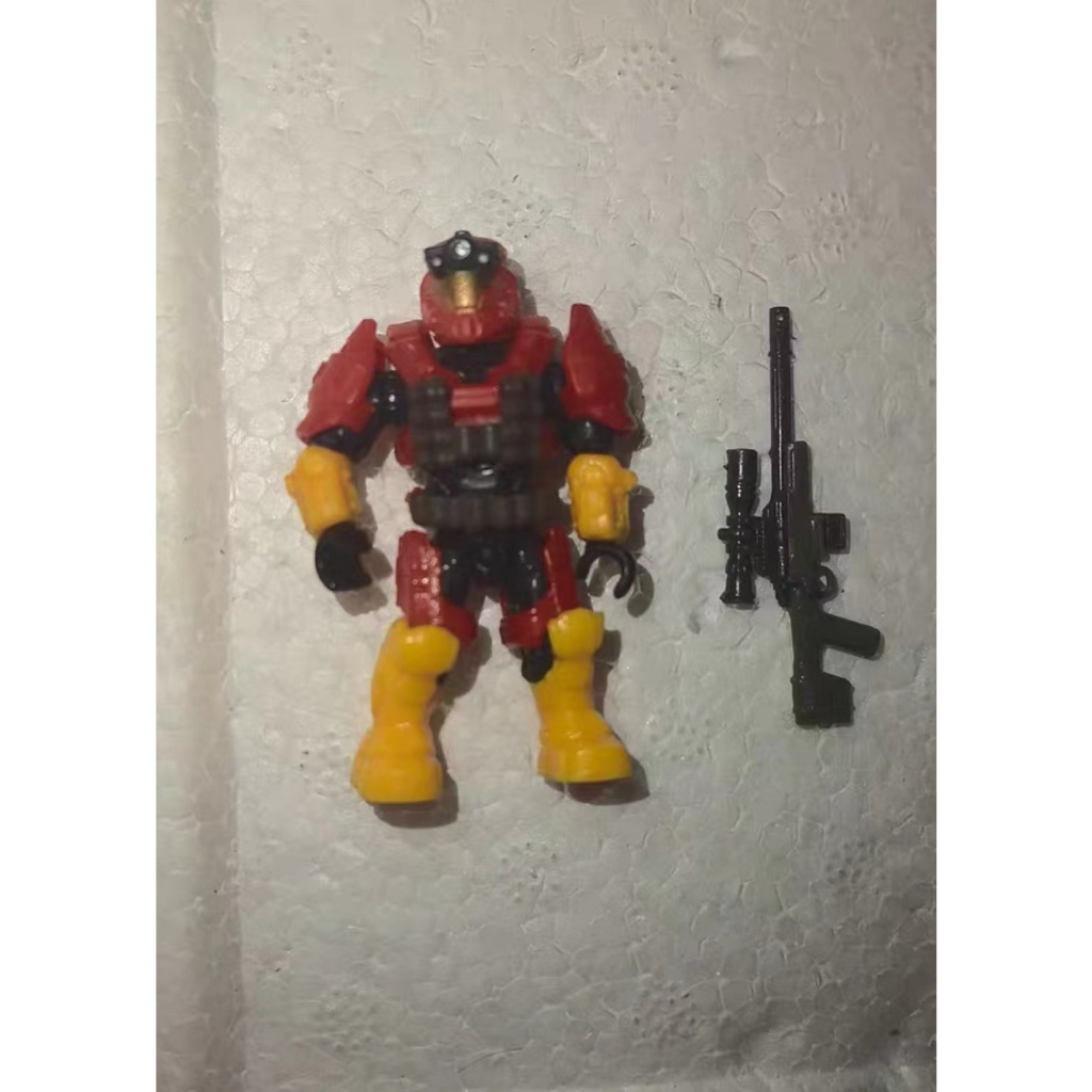 Halo halo halo Mega Red Spartan Blue Spartan Warrior Minifigure ...