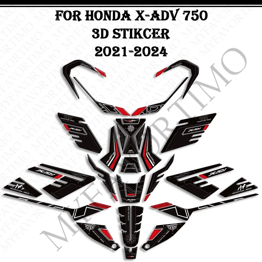 For Honda X-ADV XADV X ADV 750 Protector Tank Pad Kit Knee Wheel ...