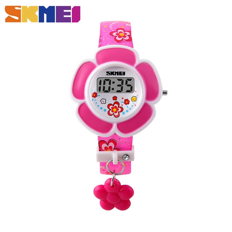 Skmei Kids Flower 3D Plastic Digital Cute Cartoon Watch | Shopee ...