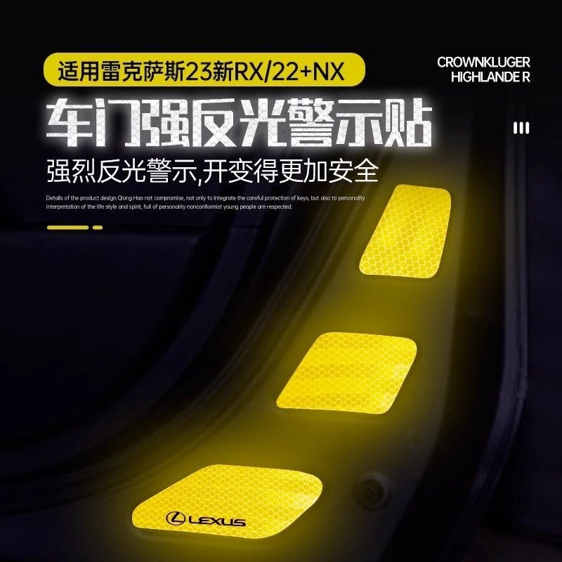 Lexus RX350 NX350H 450h 500h Warning Reflective Sticker Lexus 22-24 RX ...