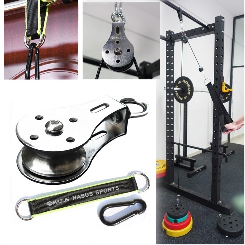 Mute LAT Pulley Cable Machine 3-piece set for Fitness Swivel Pulley ...