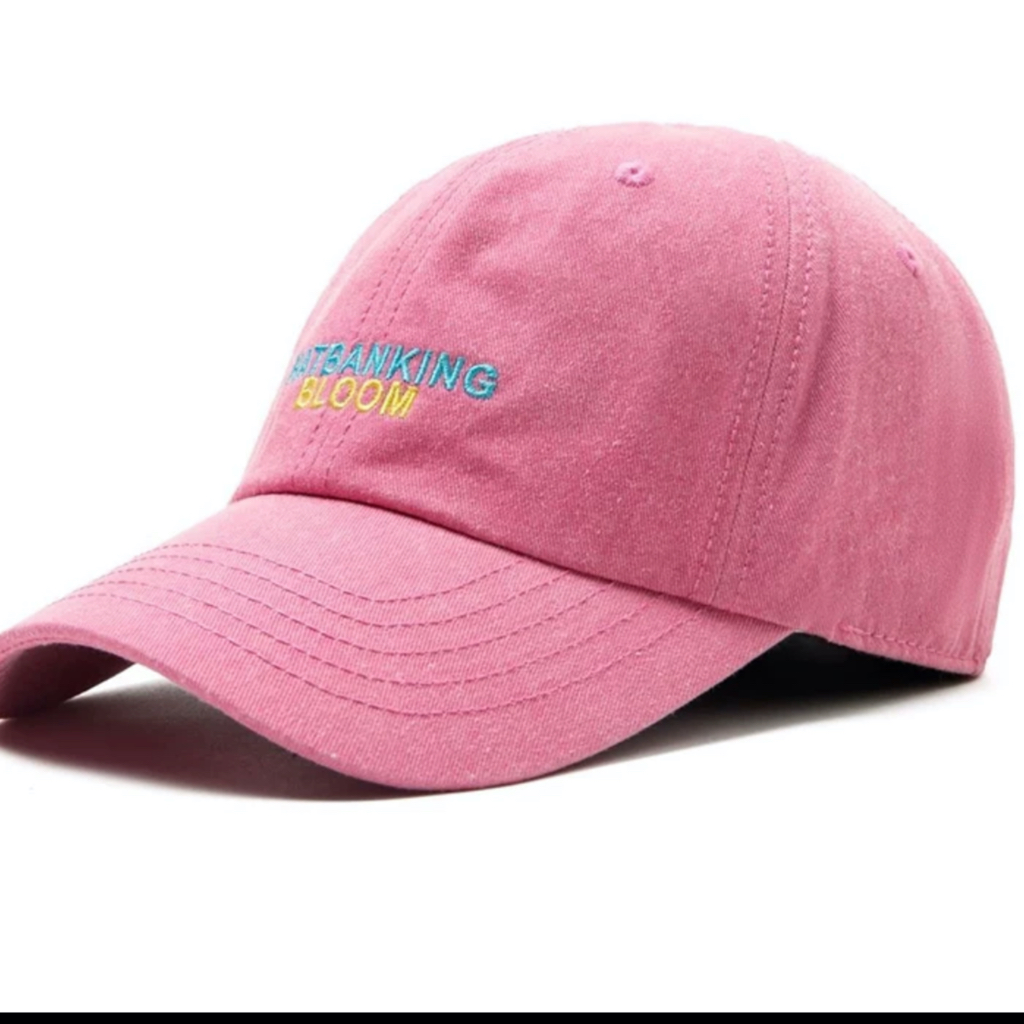 Pink Hat Sweet Girl Baseball Cap Letter Embroidered Cap Big Head ...