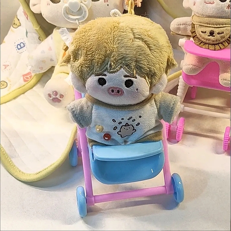 2024 New 4-6-inch Mini Toy Cart Plastic Colored Toy Cart Doll Cart ...