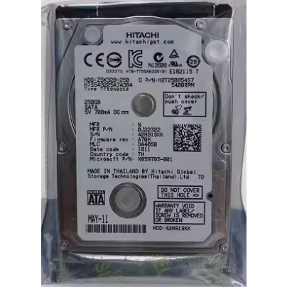 For Hitachi 250G laptop hard drive ultra-thin 7mm 2.5-inch SATA ...