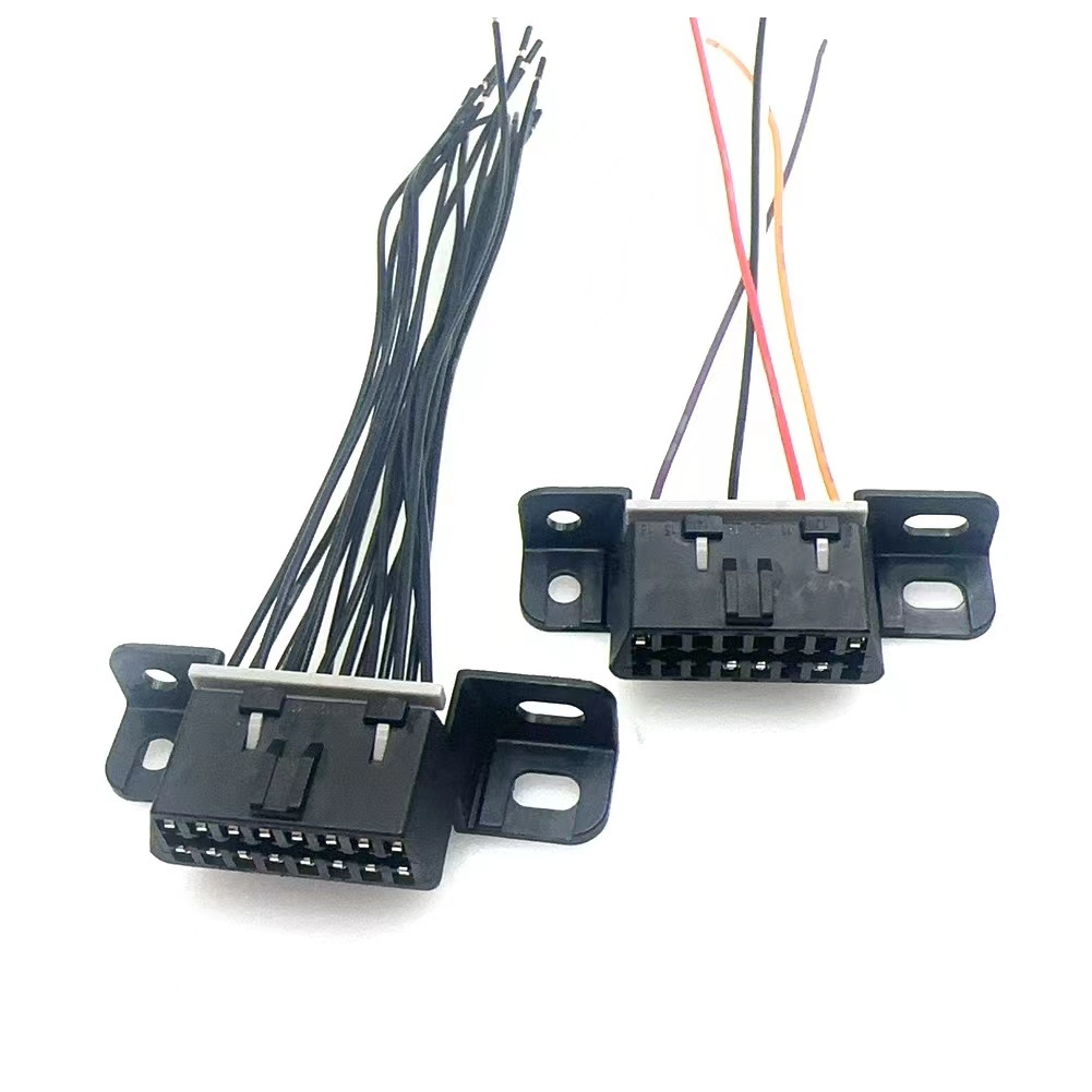 16 Pin OBD2 OBD-II Socket Automotive Diagnostic Interface OBDII OBD 2 ...