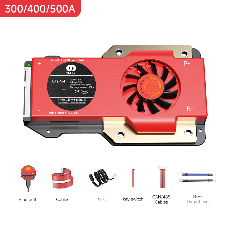 Daly Smart BMS Lifepo4/Li-ion Battery FAN 4s 12v 8s 24V 16s 48V 20S 60V ...