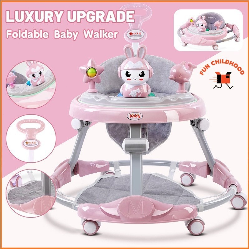 FUNC Baby Walker With Music Adjustable Safety With Handle Height Foot ...