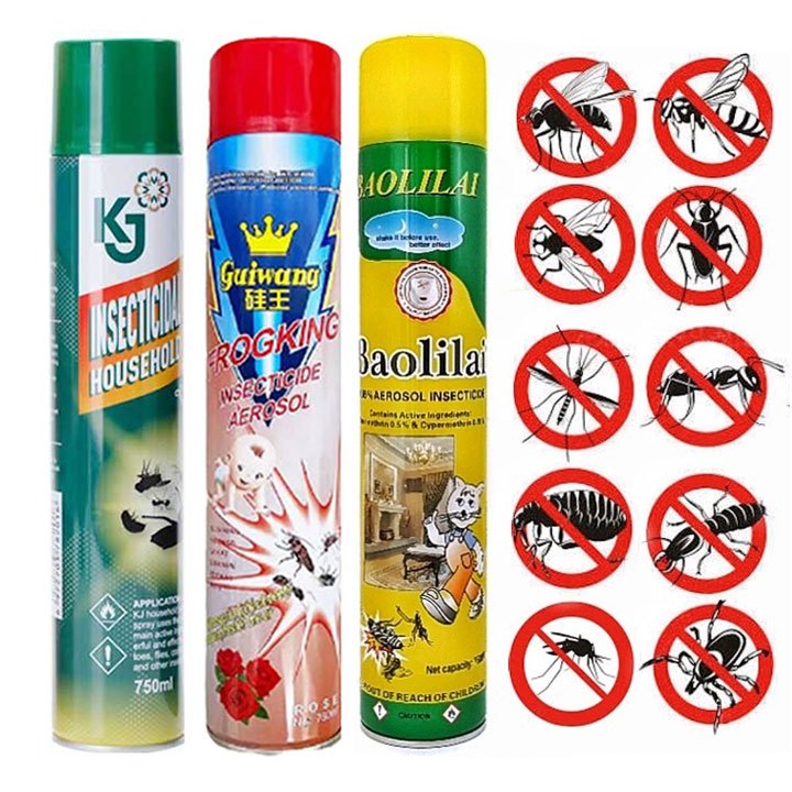 Baolilai Insect Spray 750ml Big Bottle Insect killer Aerosol ...