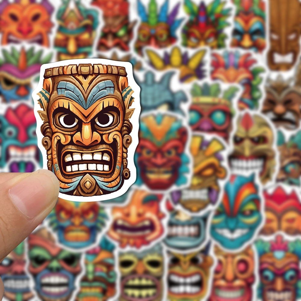 50pcs exquisite cartoon graffiti stickers with earth masks creative DIY ...