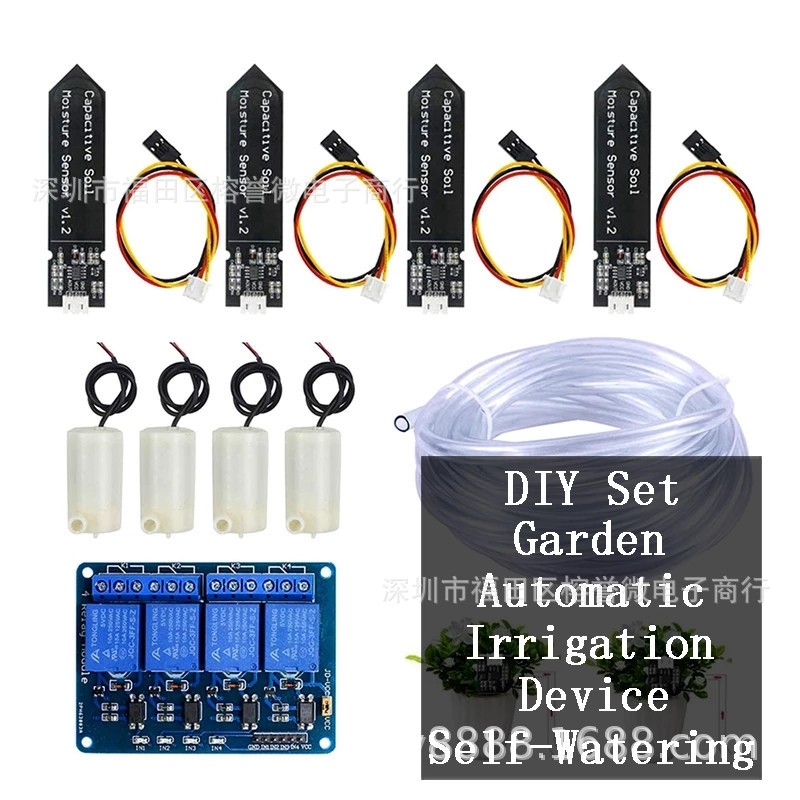 DIY Automatic Watering Irrigation system Soil Moisture Sensor Module ...
