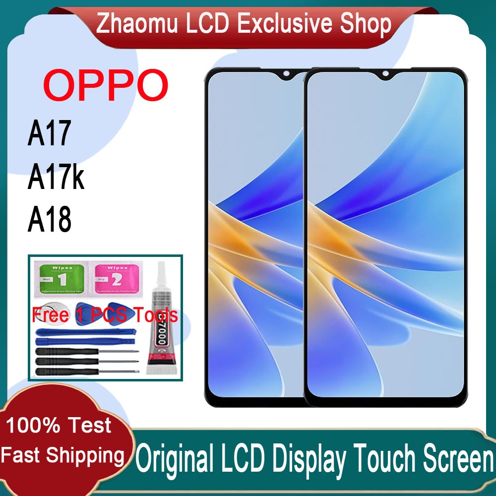 Original OPPO A17 A17k A18 LCD Display Touch Screen Replacement ...