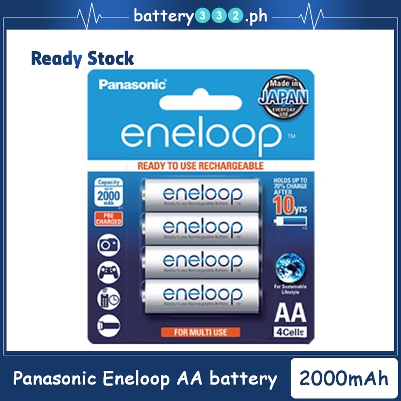 4-12pcs Panasonic Eneloop Original Rechargeable Batteries AA 2000mAh 1 ...