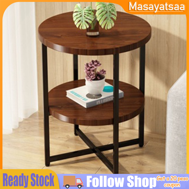 Mini round table creative sofa table modern simple bedside table ...