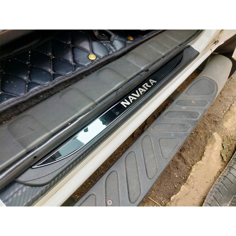 Car Side Door Sill Strips For Nissan Navara 2017 2024 Accessories Anti ...