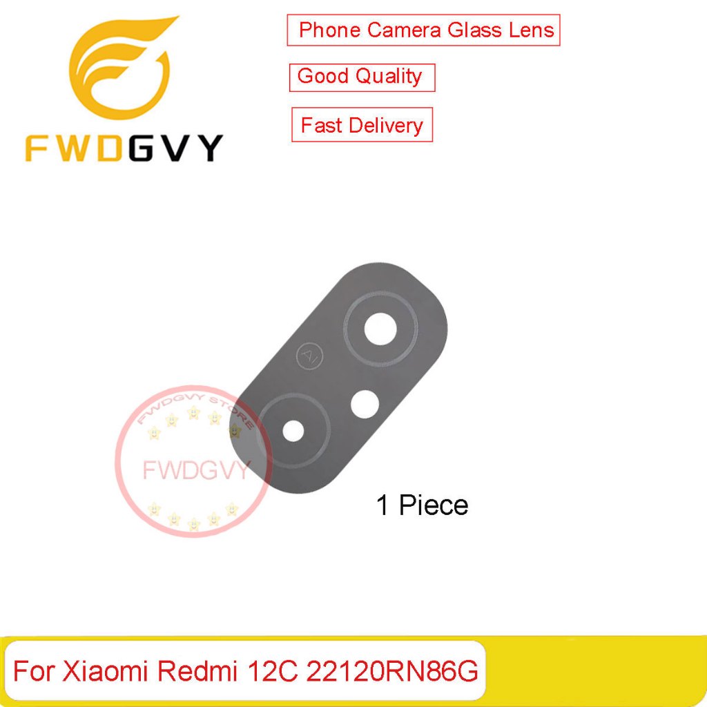 For Xiaomi Redmi 12C Rear Back Camera Glass Lens With Glue Adhesive ...