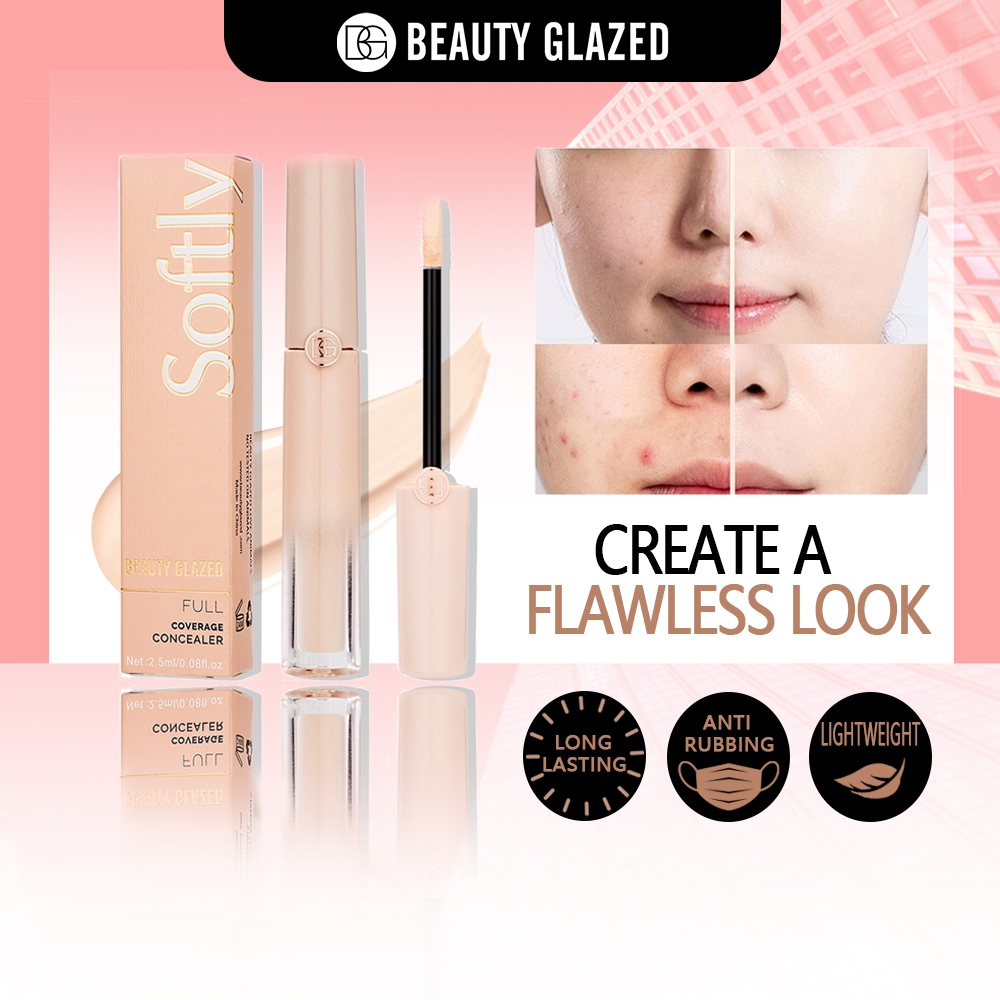 BEAUTY GLAZED liquid Waterproof Concealer Full Coverage Matte Smooth ...