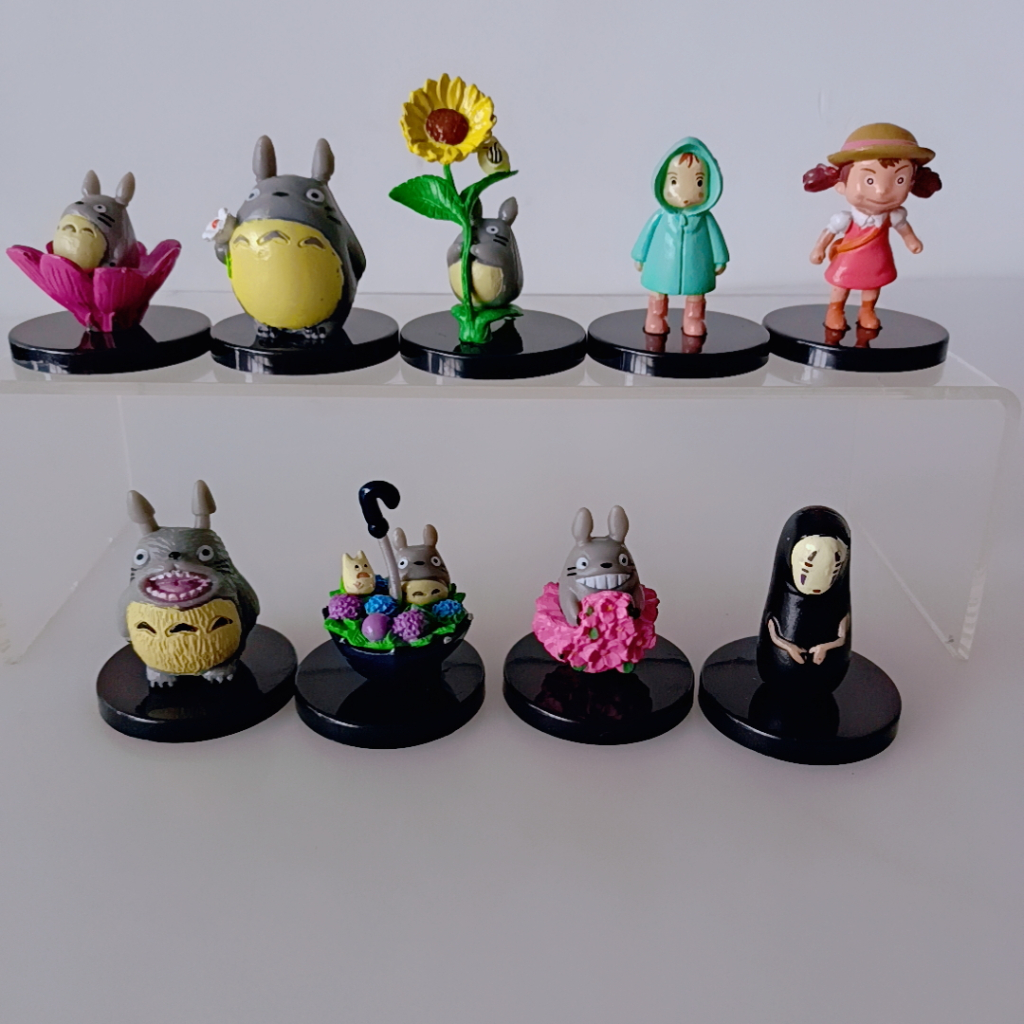 4cm-5cm 9Pcs Miyazaki Hayao Series Totoro Anime Figure Mini Statue Cute ...