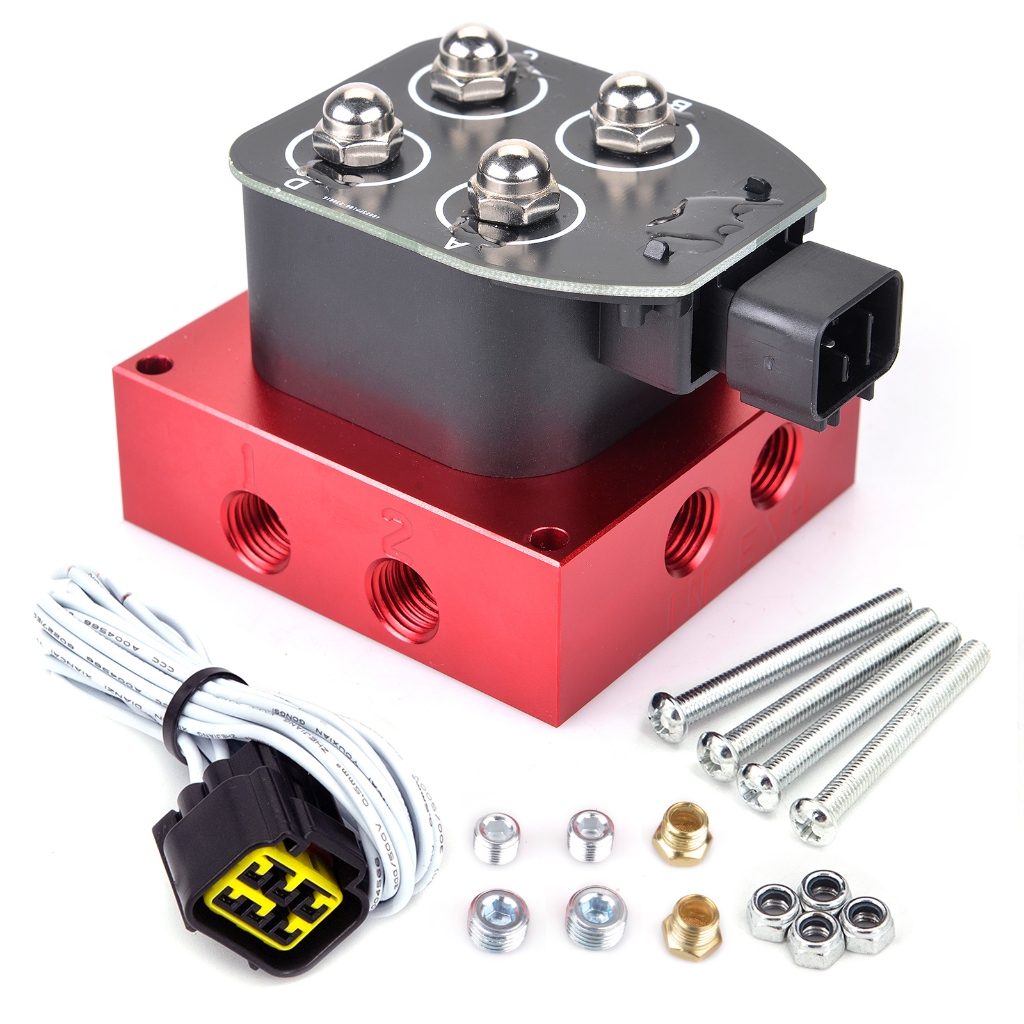 Auto/motorcycle 12v Solenoid Valve Air ride Suspension manifold valve ...