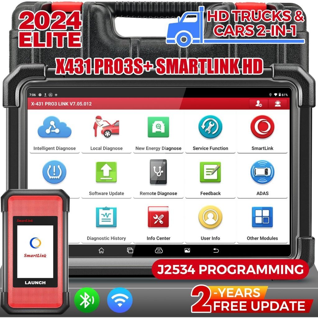 2024 New LAUNCH X431 X431 PRO3S+SmartLink HD/ HDIII 10.1' 12V Car 24V Truck Diagnostic Tools All ...