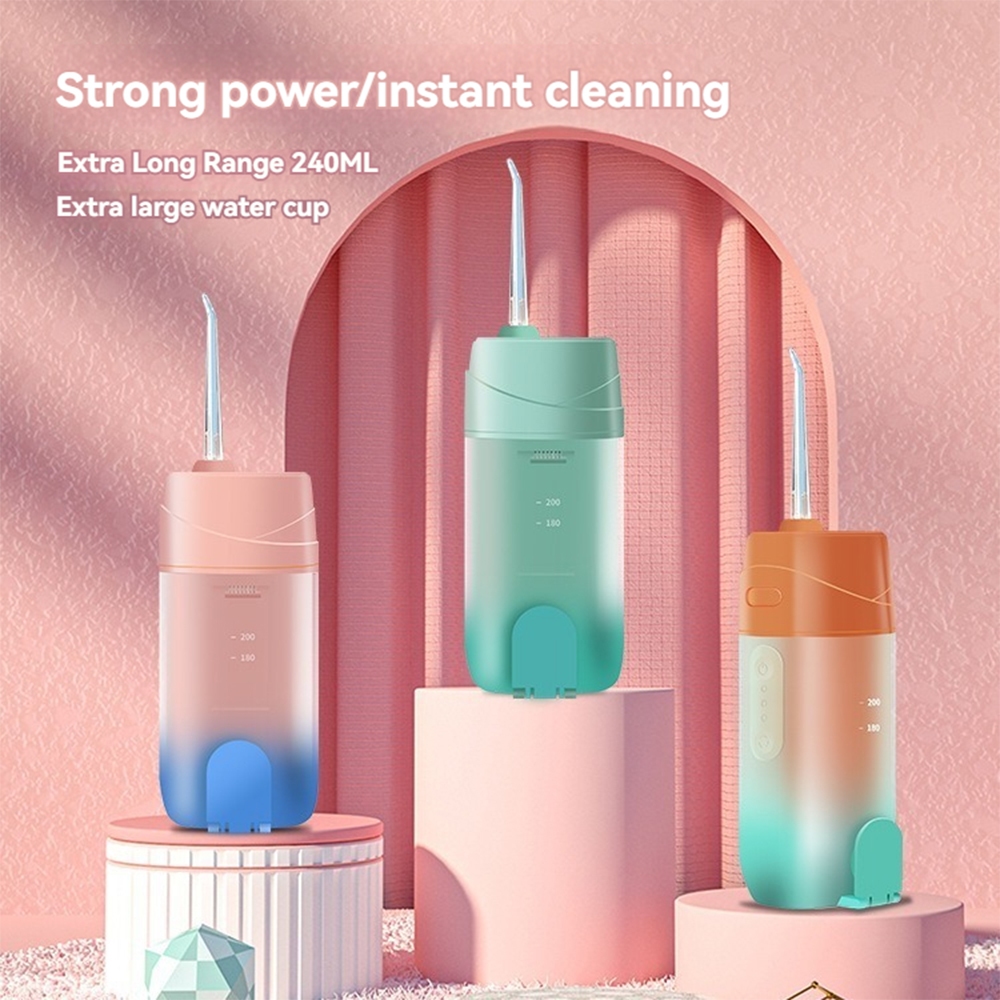 Oral Care Water Flosser Rechargeable Portable Pulse Water Teeth Deep ...