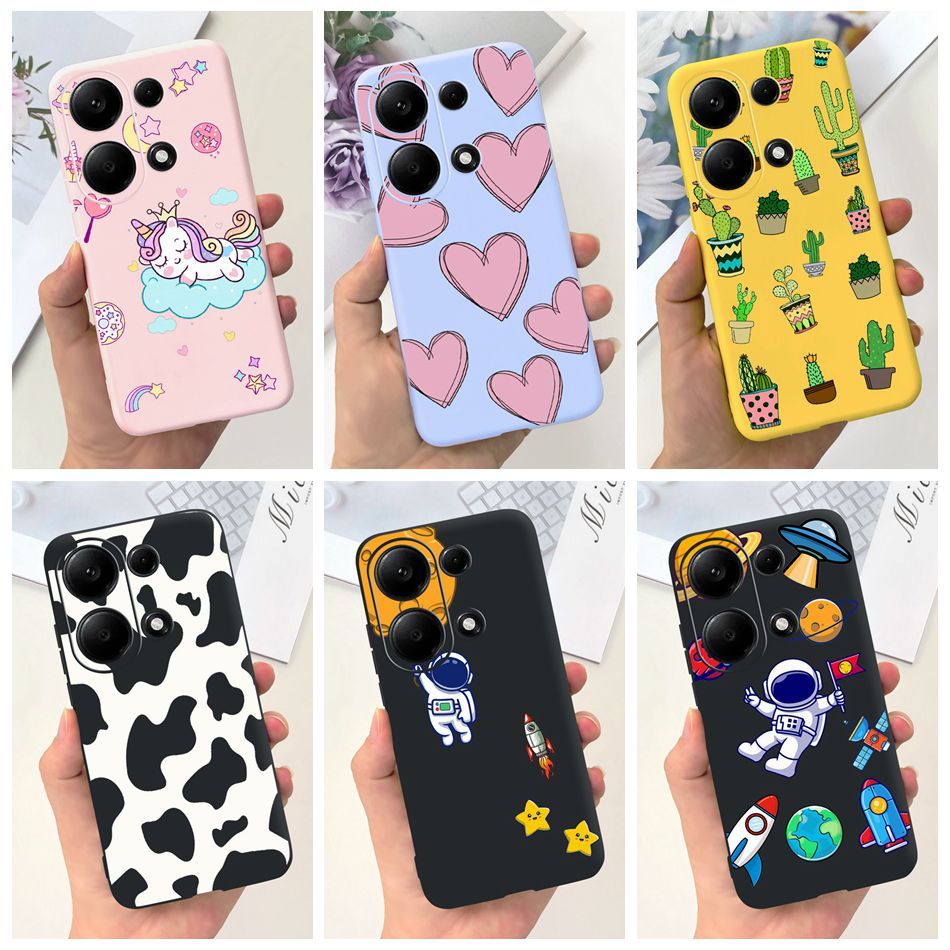 Xiaomi Redmi Note 13 Pro 4G Cute Unicorn Cactus Cartoon Jelly Casing ...