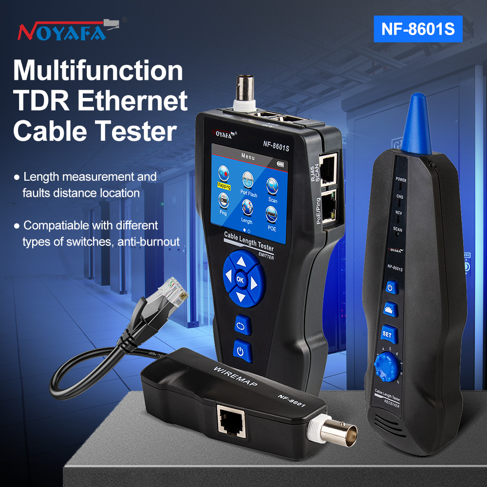 Cable Length And Fault Distance Measurement NOYAFA NF-8601S - RJ45/RJ11 ...