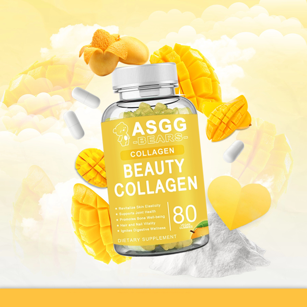 ASGG Beauty Collagen Gummies With Glutathione Collagen Biotin Vegan ...