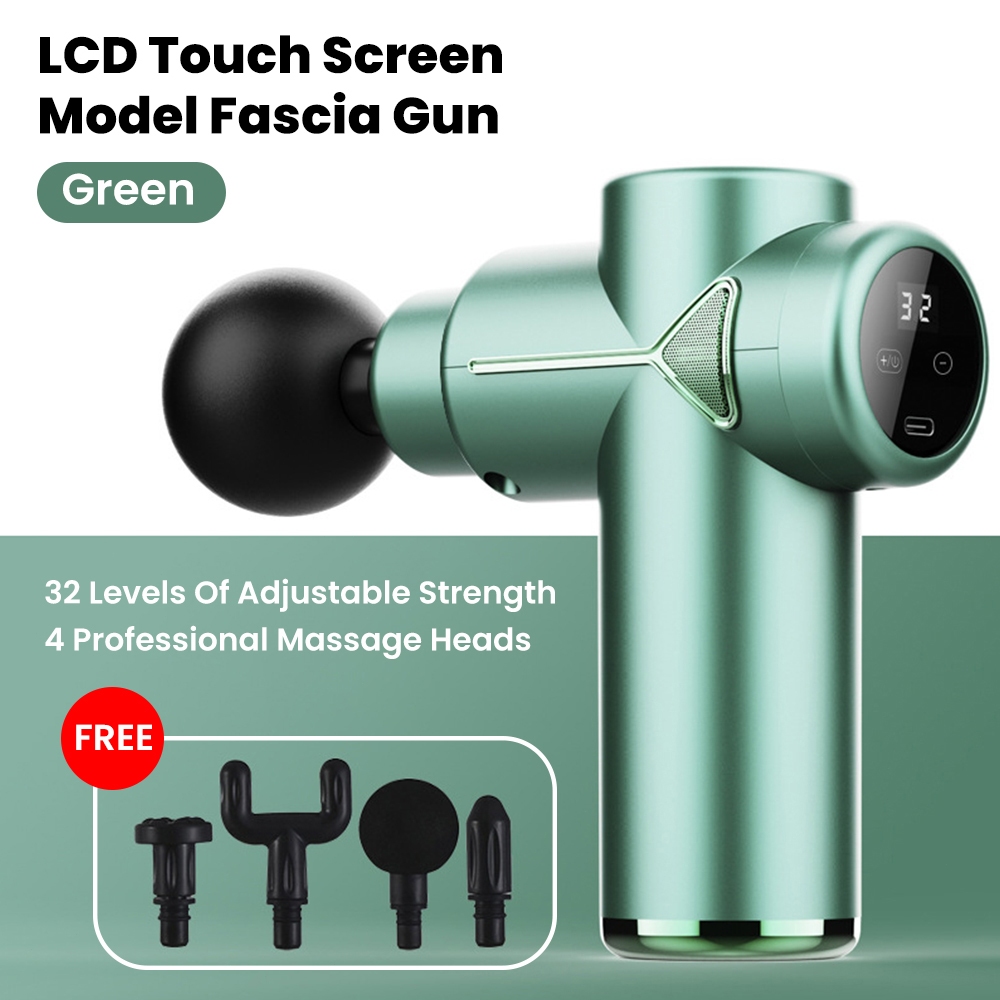 TONO Portable Muscle Massage Gun 4 Heads Superace Percussive High ...