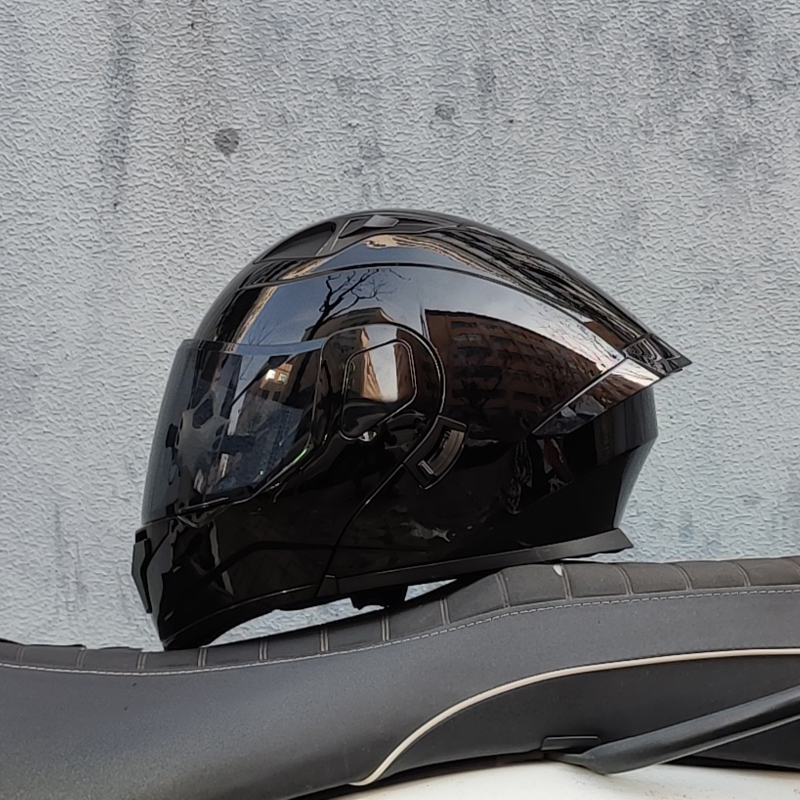 New ORZ motorcycle facelift helmet with dual mirror film head helmet ...