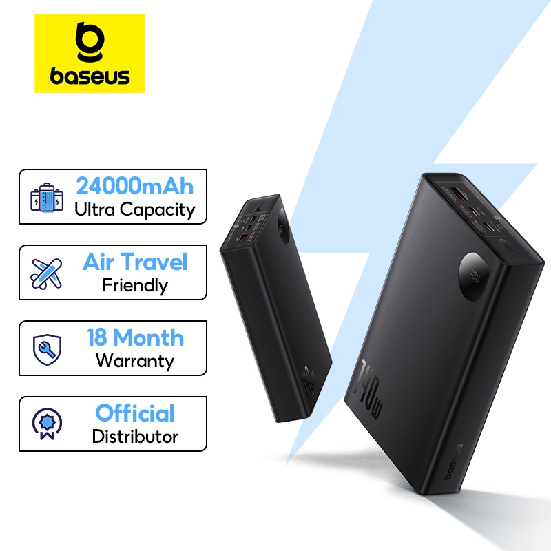 Baseus Adaman 140W Power Bank Laptop Quick Charging 140W 24000mAh ...