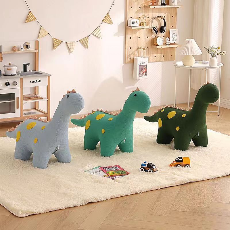 Stool Animal Dinosaur Knitted Cute Cow Stool Cartoon Cute Animal Stool ...