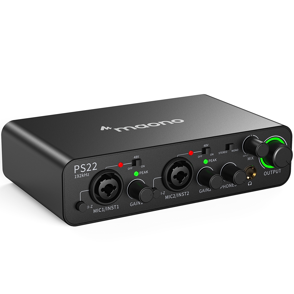 Maono PS22 Professional Audio Interface Audio Mixer for PC,Phone ...