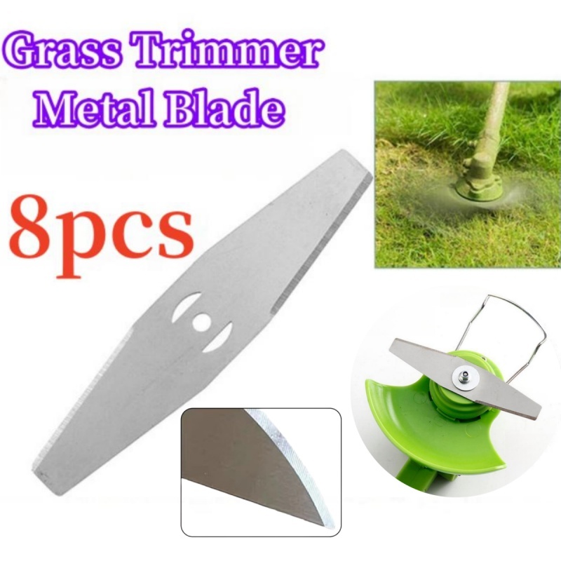 8pcs 3 Hole Alloy Blade Grasscutter Blade 6 Inch lawn mower blade ...