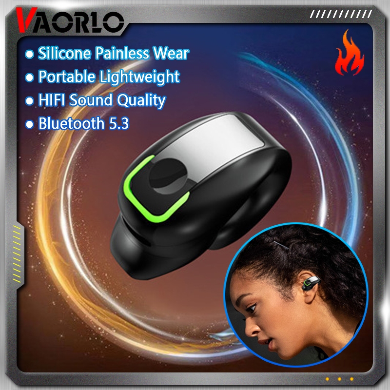 VAORLO Flexible One-ear Wireless Headset HIFI Stereo Sound Painless ...